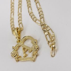 Jewelry | Initial A Includes 14k Gold Plated Chain | Poshmark